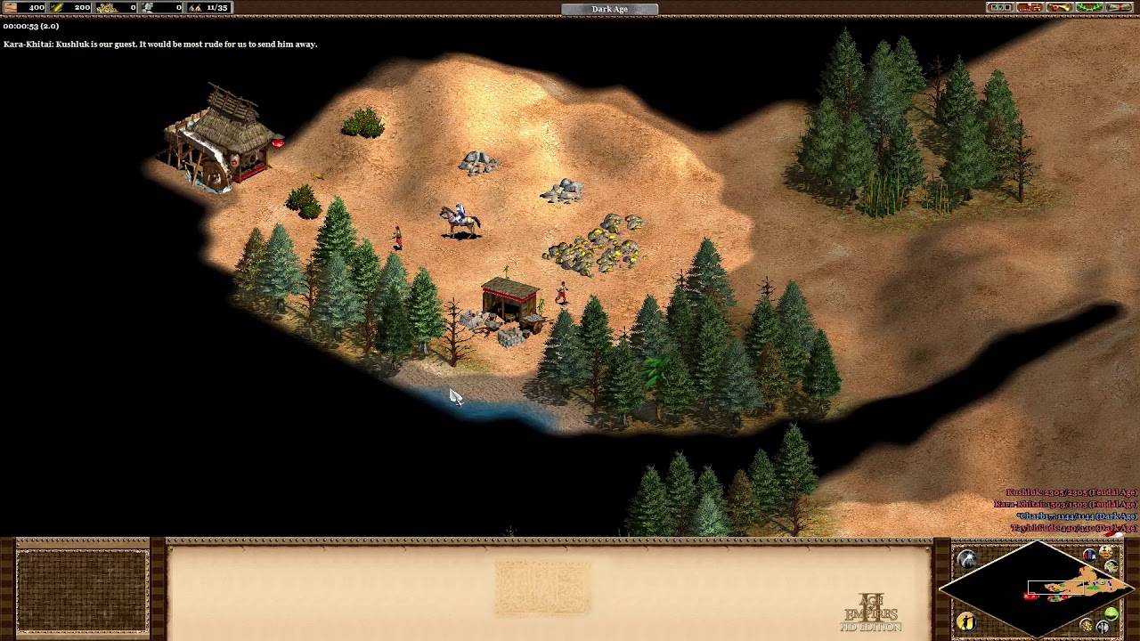 Age of Empires 2 HD - Genghis Khan 2 Speedrun 2.12 Hard - YouTube