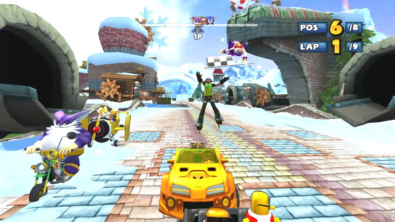 BEAT Icicle Valley 9 Laps Expert (Request) Sonic & Sega All-Stars ...