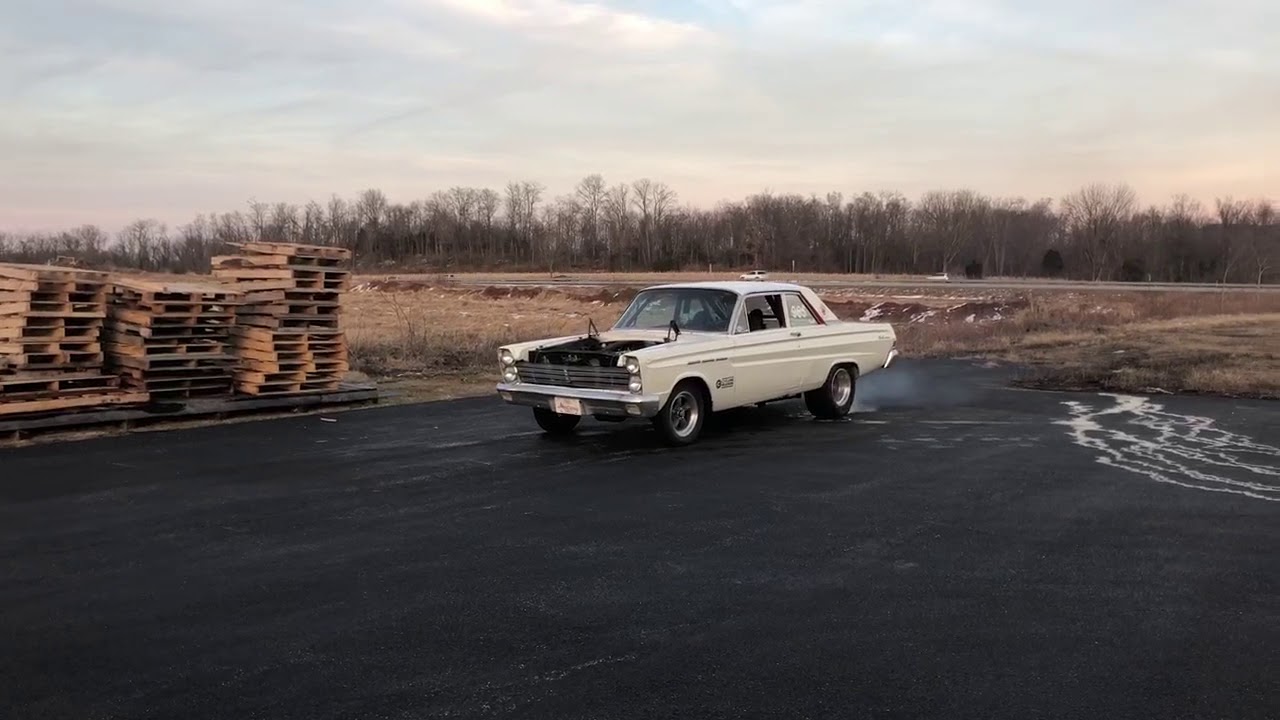 1965 Mercury Comet drag car 1st startup - YouTube