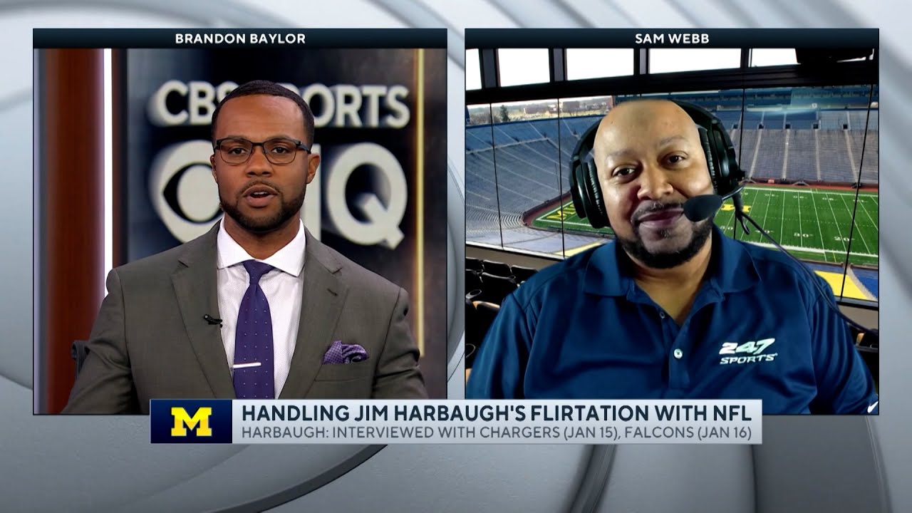 Will Michigan lose Jim Harbaugh to the NFL? - Sam Webb discusses on CBS ...