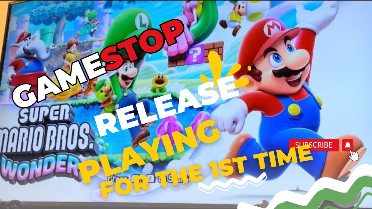 Picking up our Super Mario Bros. Wonder Game / GameStop - YouTube