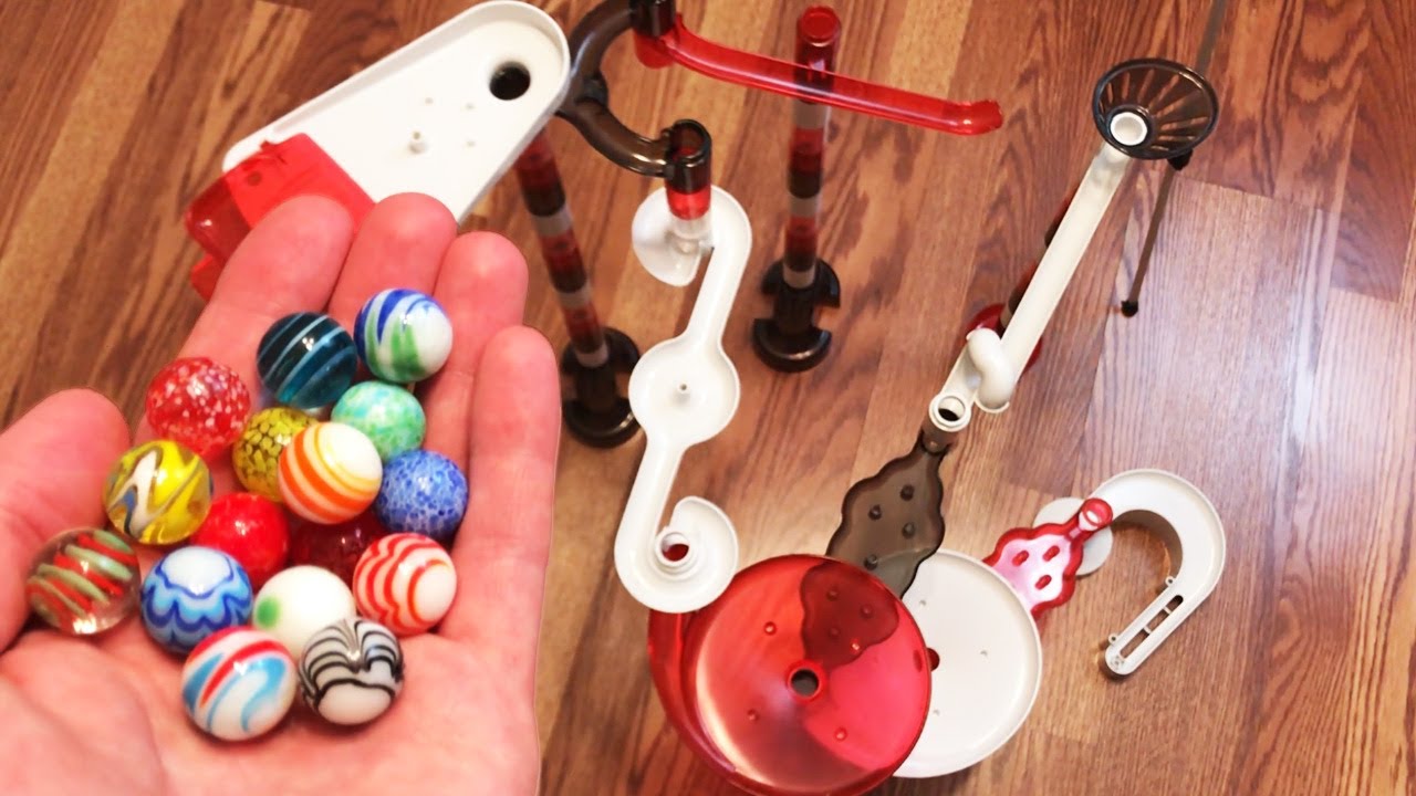Marble Run Race ☆ Special Colorful Marbles in Race Track - YouTube