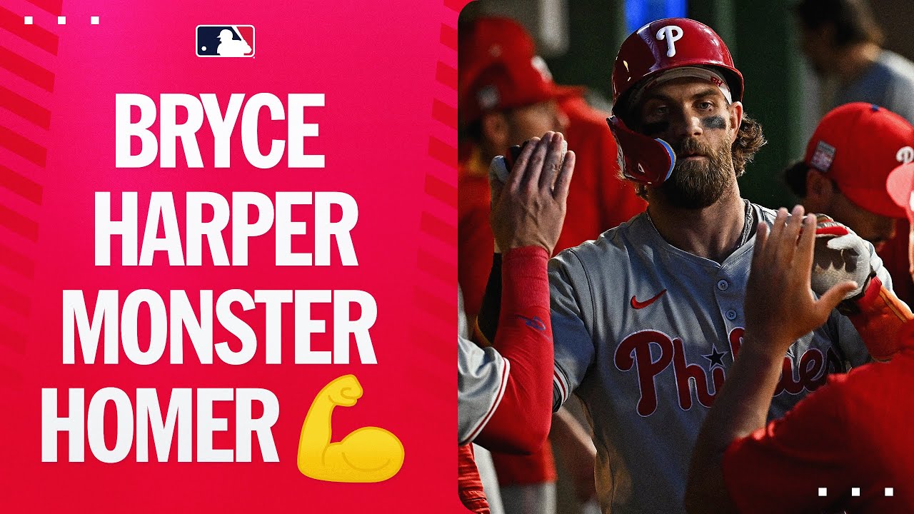 A 428-foot no-doubter! Bryce Harper CRUSHES this pitch! - YouTube