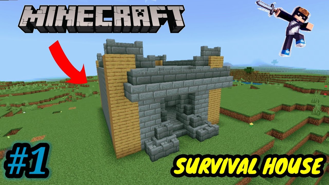 FIRST SURVIVAL HOUSE ||MINECRAFT GAMEPLAY #1 - YouTube