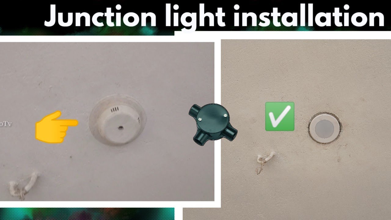 How to apply concealed led light in the concealed junction box ...