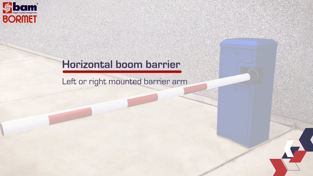 Horizontal boom barrier: MCSHOR | Bam®Bormet - YouTube