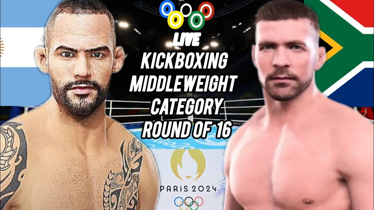 KICKBOXING MIDDLEWEIGHT CATEGORY ROUND OF 16 MATCHUP 🇦🇷 VS 🇿🇦 PARIS ...