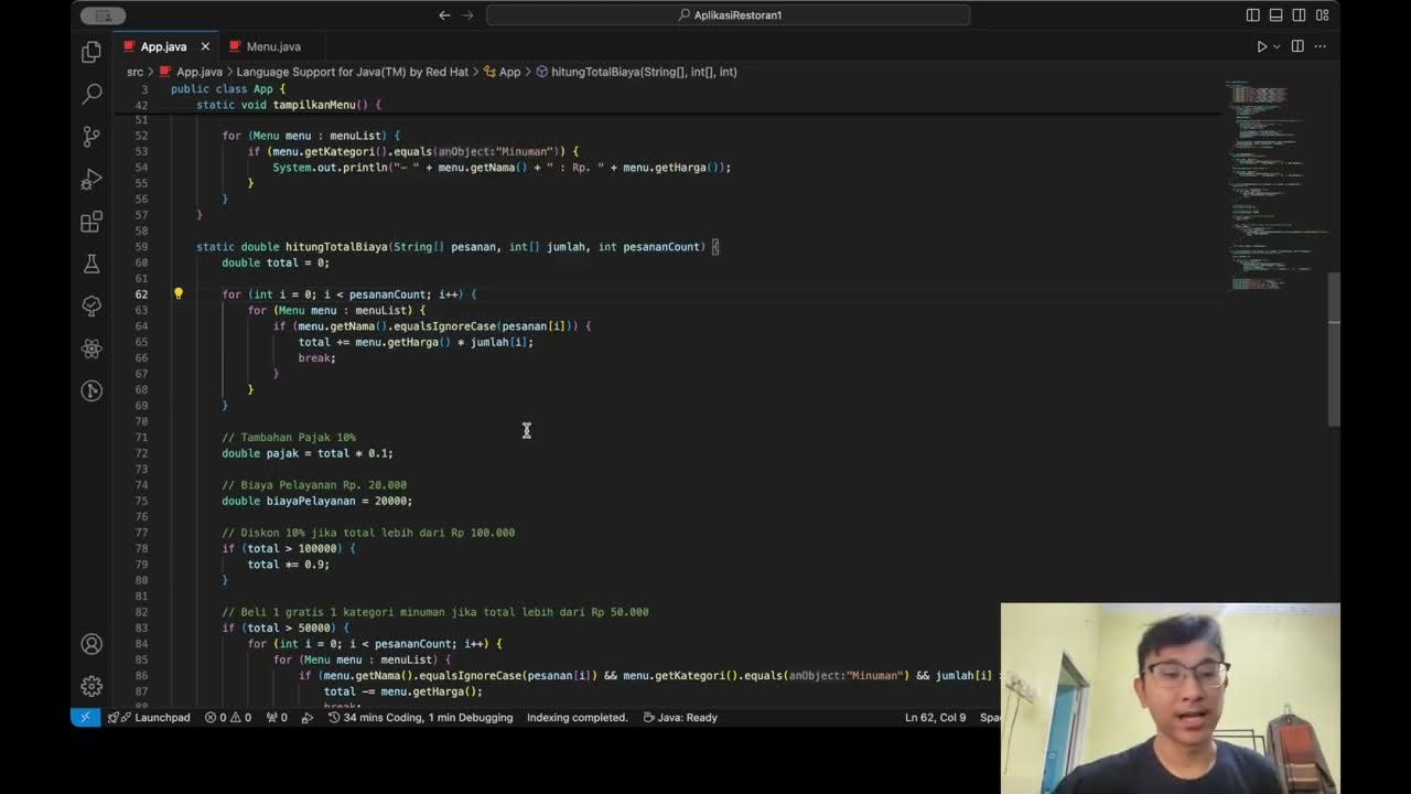Pembuatan Program Java Sederhana: Restoran 1 - YouTube