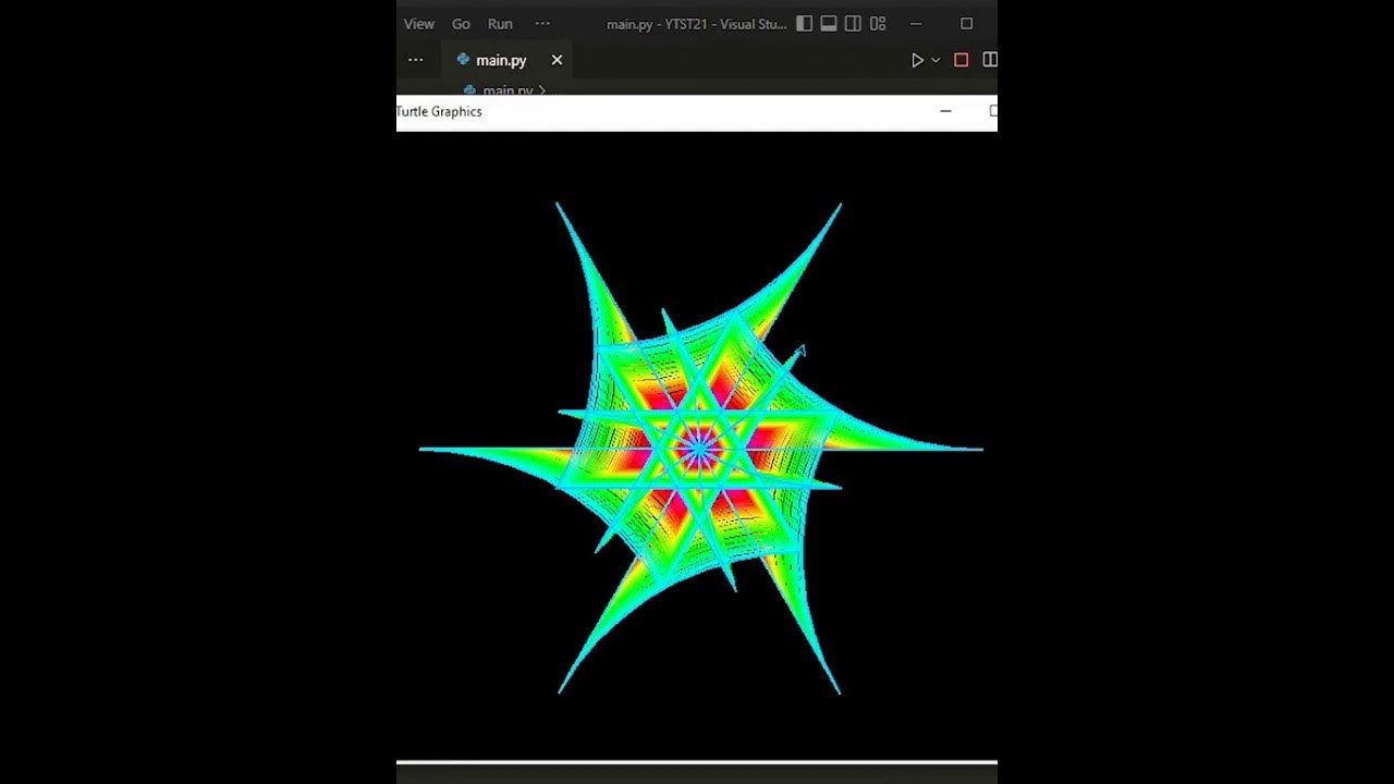 New Design Turtle🐢 Create Using Python😎#shorts #coding #python #youtubeshorts #viral #trend ...