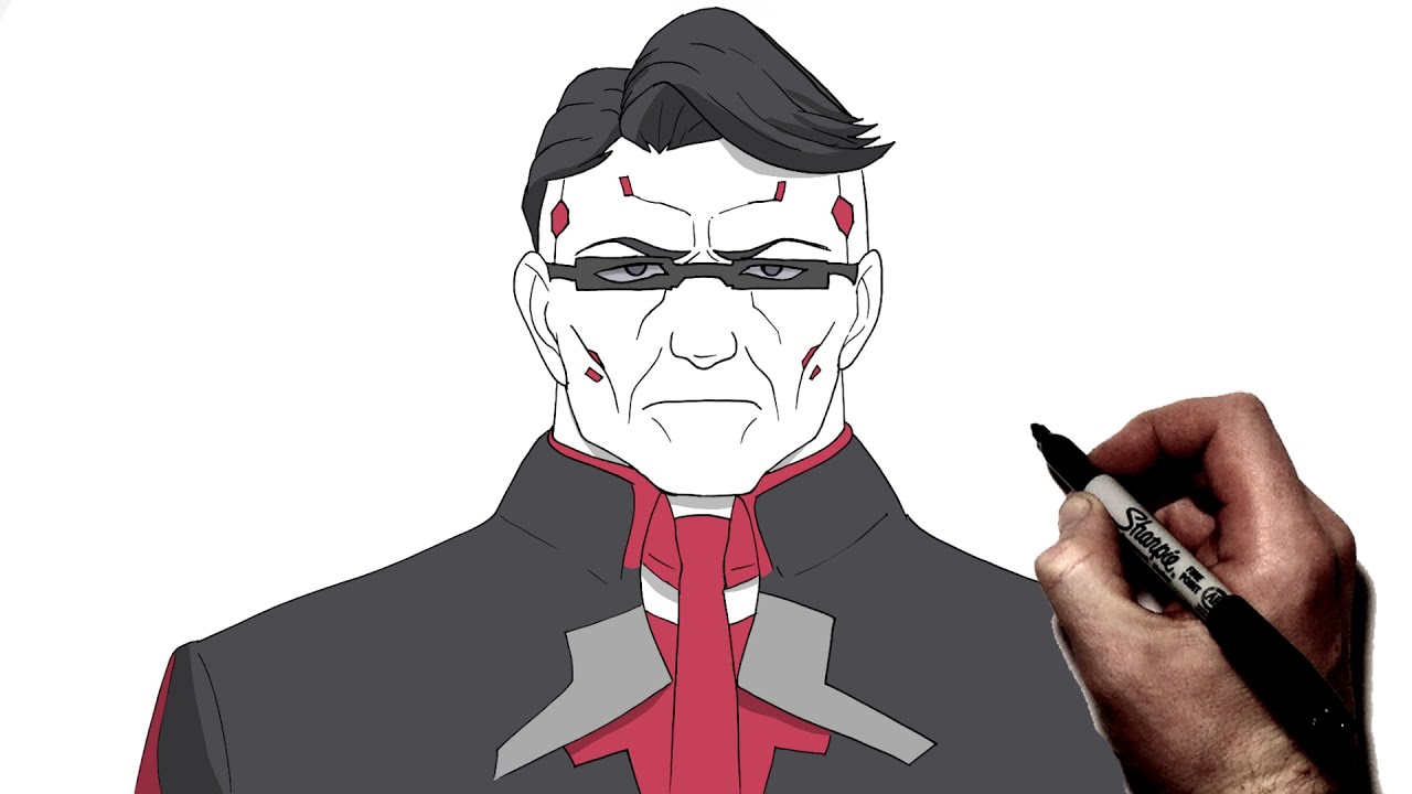 How To Draw Mr. Tanaka | Step By Step | Cyberpunk - YouTube