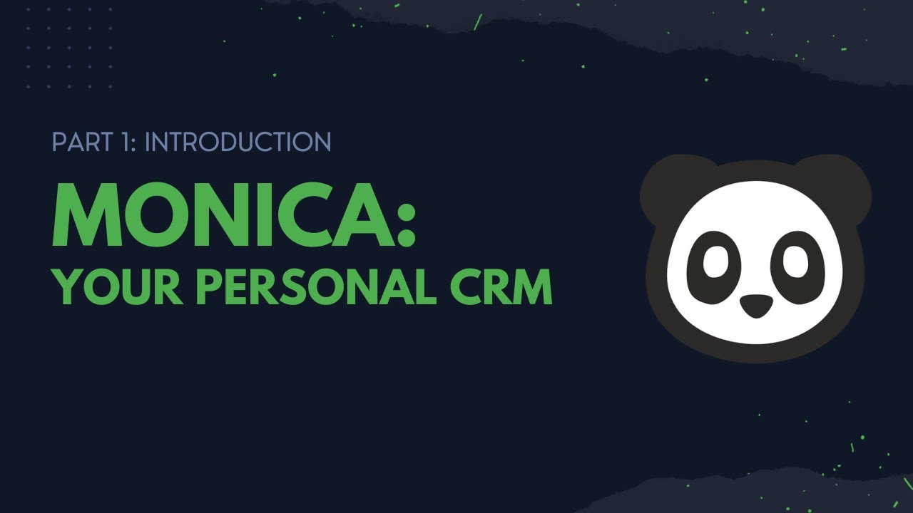 Monica Open Source App: Manage Your Contacts with Ease - YouTube