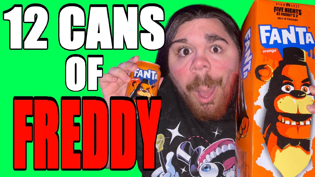 CAN ONE MAN DRINK 12 CANS OF FNAF FANTA? (HUMAN EXPERIMENT) - YouTube