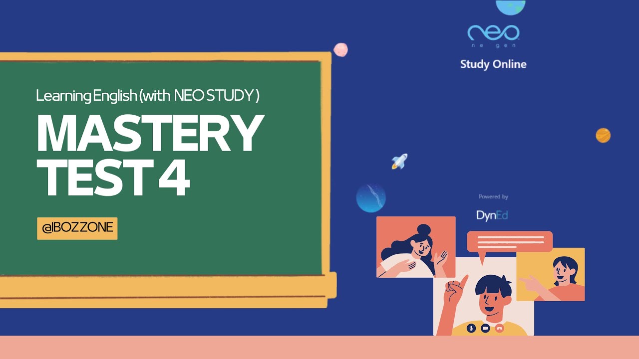 Completing 100% Mastery Test 4 | Learning English with Neo Study - YouTube