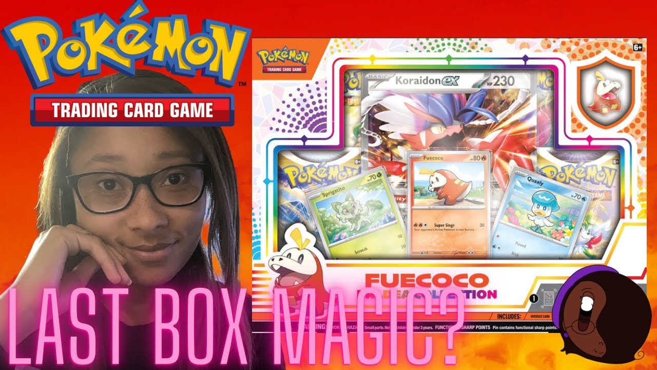 Time to Open! The NEW Pokémon TCG Fuecoco Paldea Collection. Last Box ...