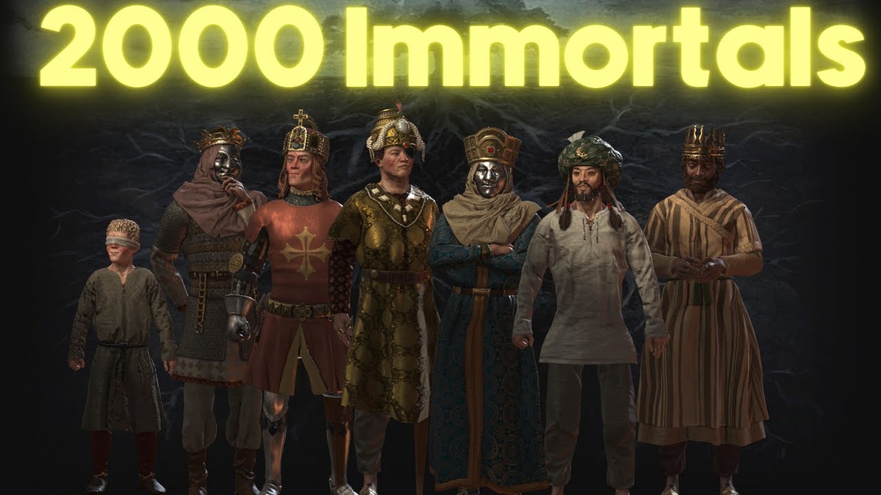 Crusader Kings 3 Time lapse: All Characters are Immortal - YouTube