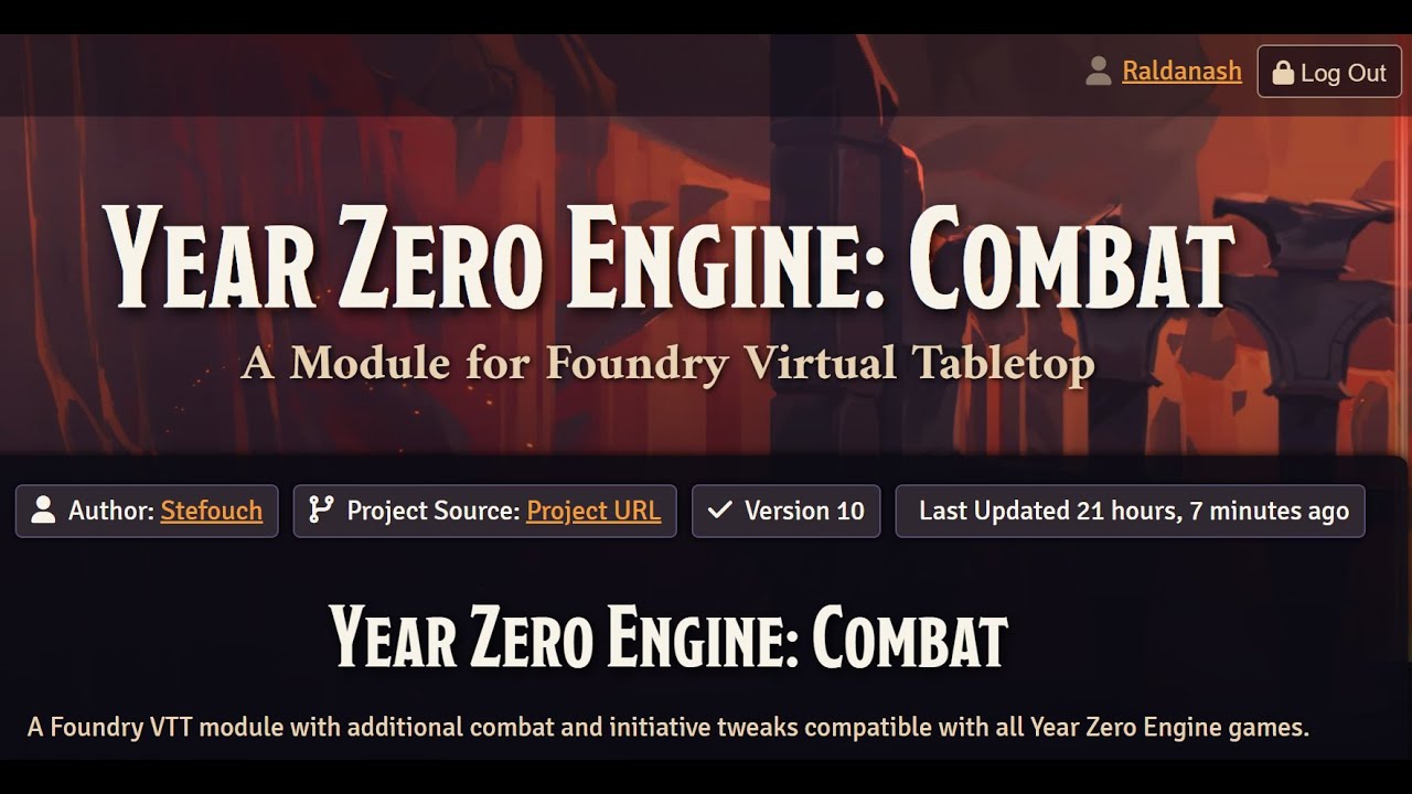 Foundry VTT + Year Zero Combat: The other functions... - YouTube
