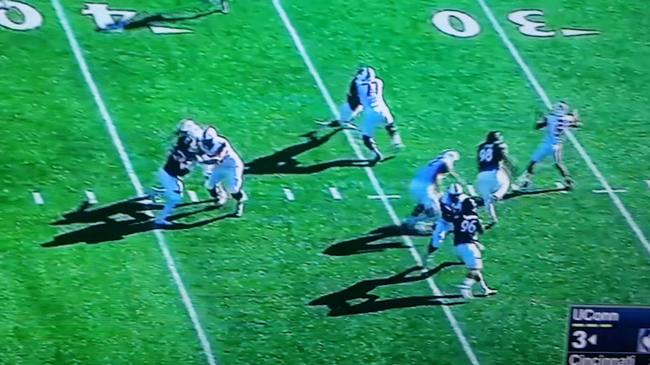 Lyndon Johnson #98 QB Hard Hit - YouTube