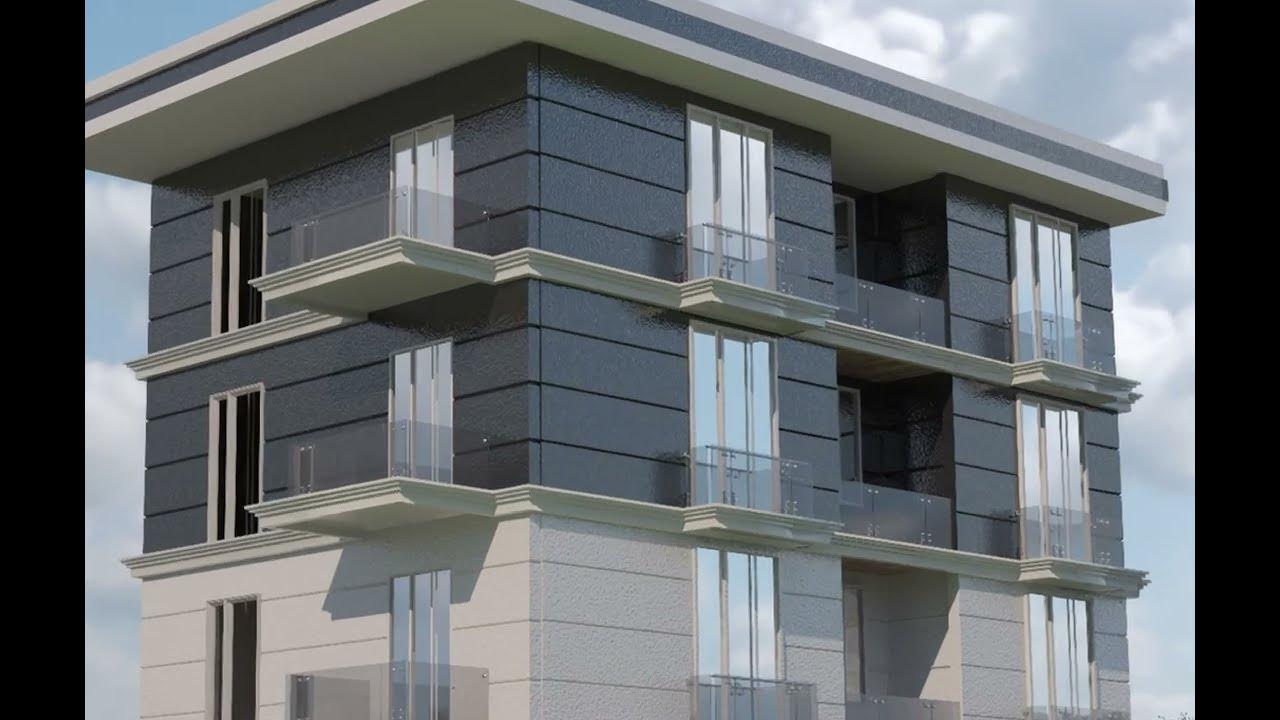 3ds Max'ta Bina Modelleme - 3ds Max'ta Apartman Modelleme/Building Modeling in 3ds Max -2 - YouTube