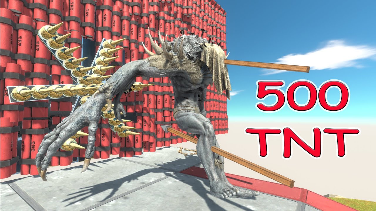 500 TNT and Powerful Balista - Animal Revolt Battle Simulator - YouTube