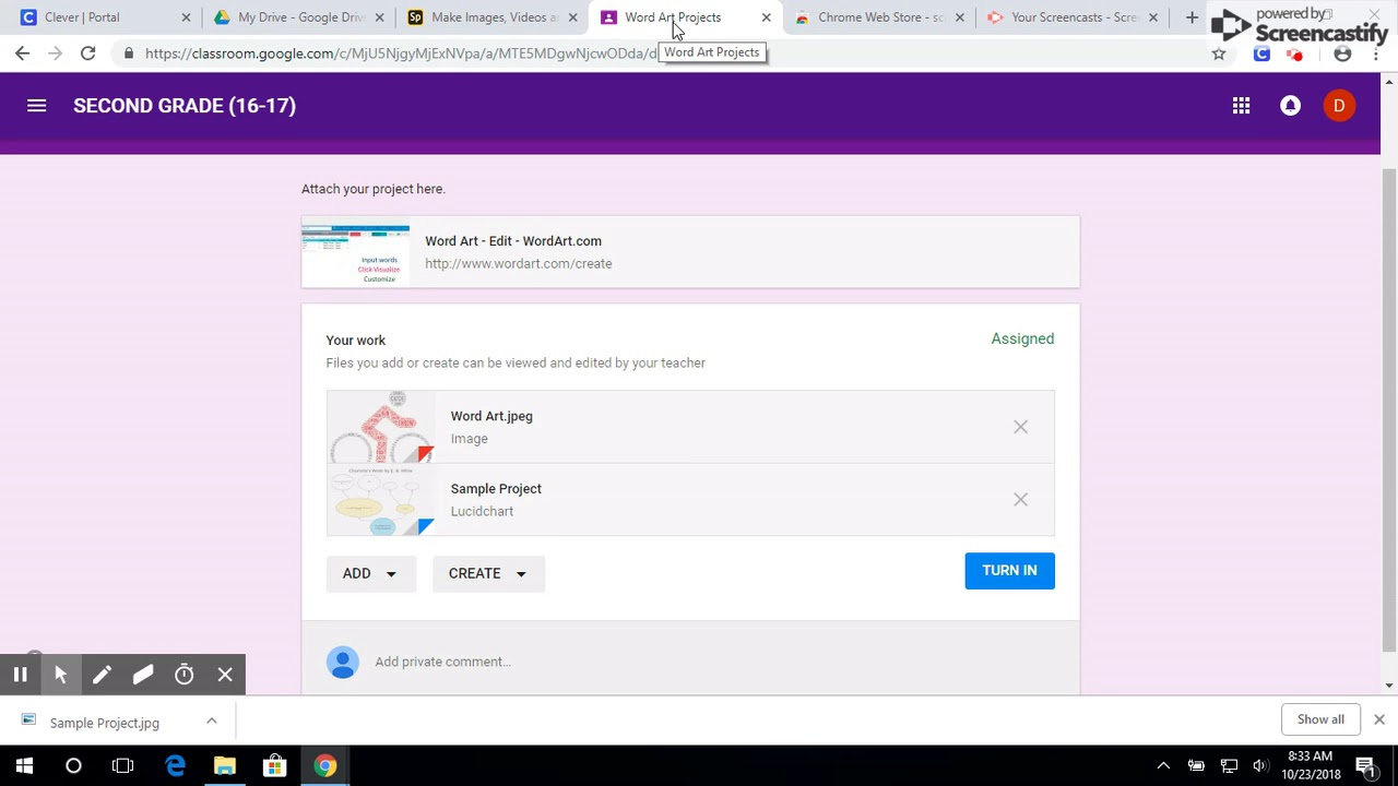 Upload a File to Google Classroom - YouTube
