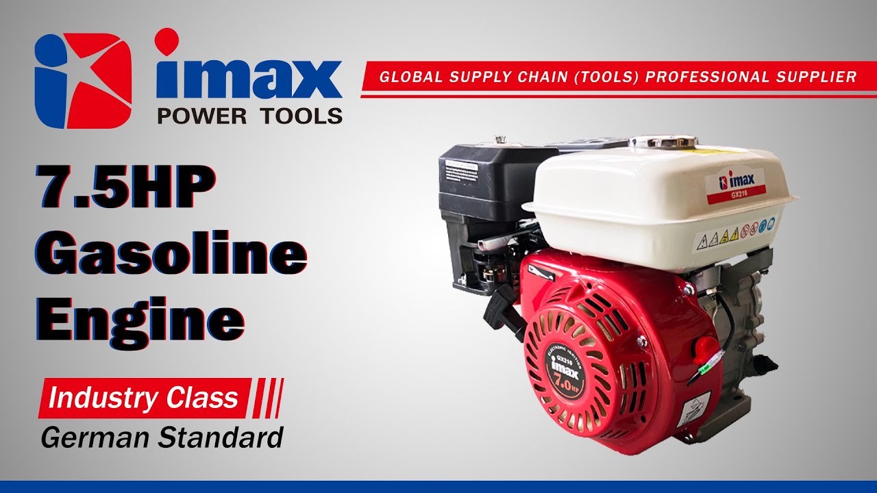 IMAX 7.5HP Gasoline Engine - YouTube