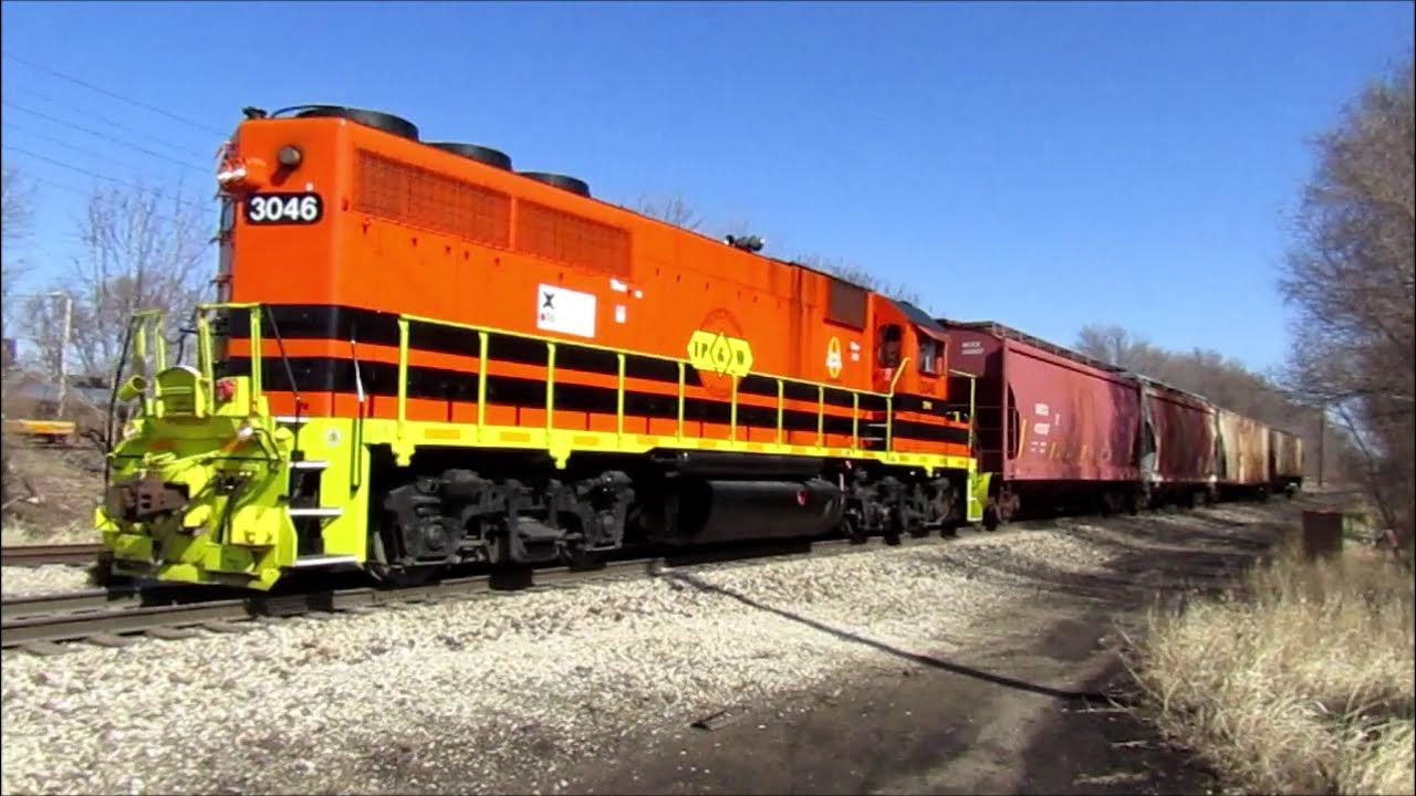 Tazewell & Peoria RR Industry Job w/TPW 3046 at Peoria, IL - Mar. 2, 2021 - YouTube
