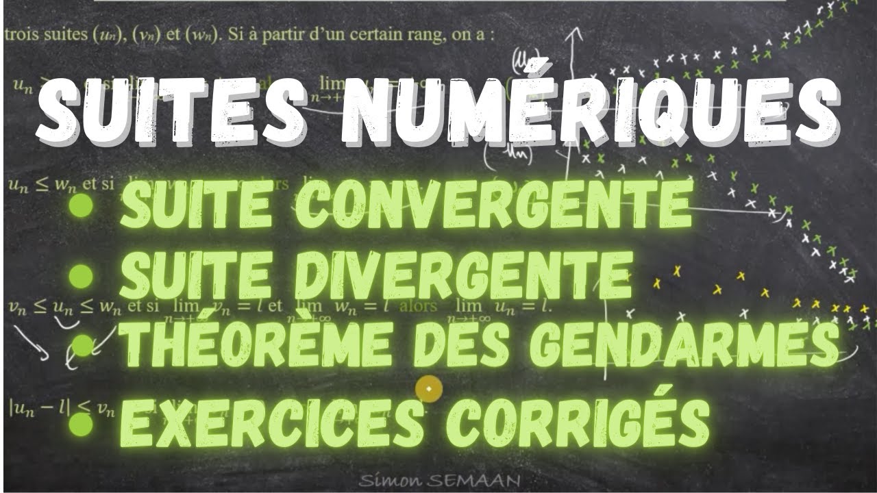 C'est quoi une suite convergente ? une suite divergente ? Cours et ...