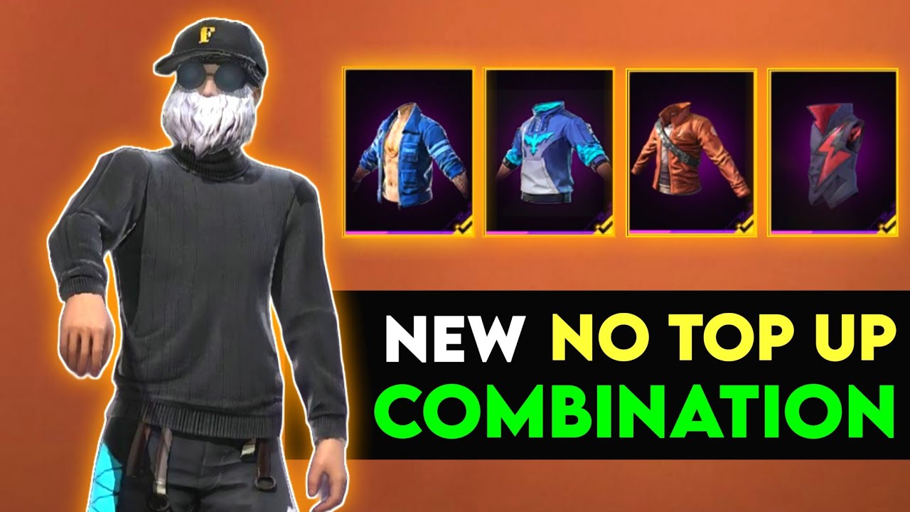 No Top Up Dress Combination In Ff | New Dress Combination | Free Fire ...