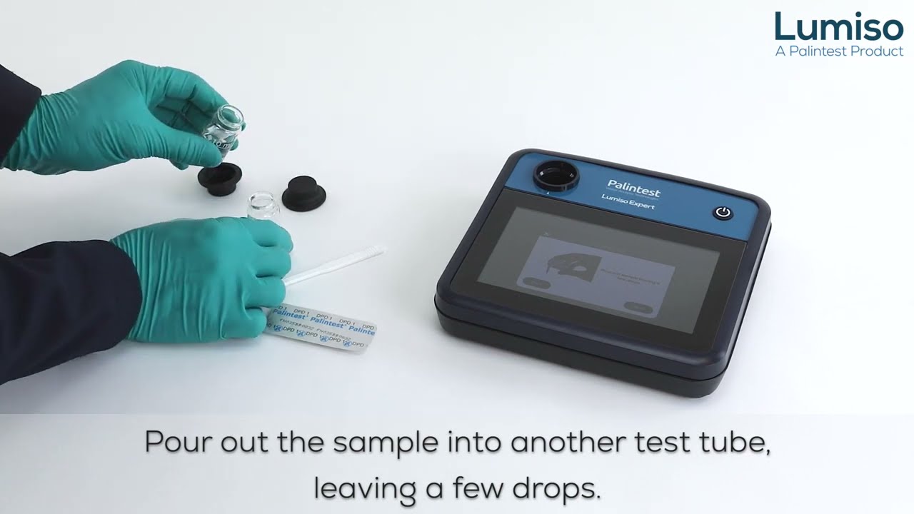 How to perform a free chlorine test with your Lumiso Expert photometer ...