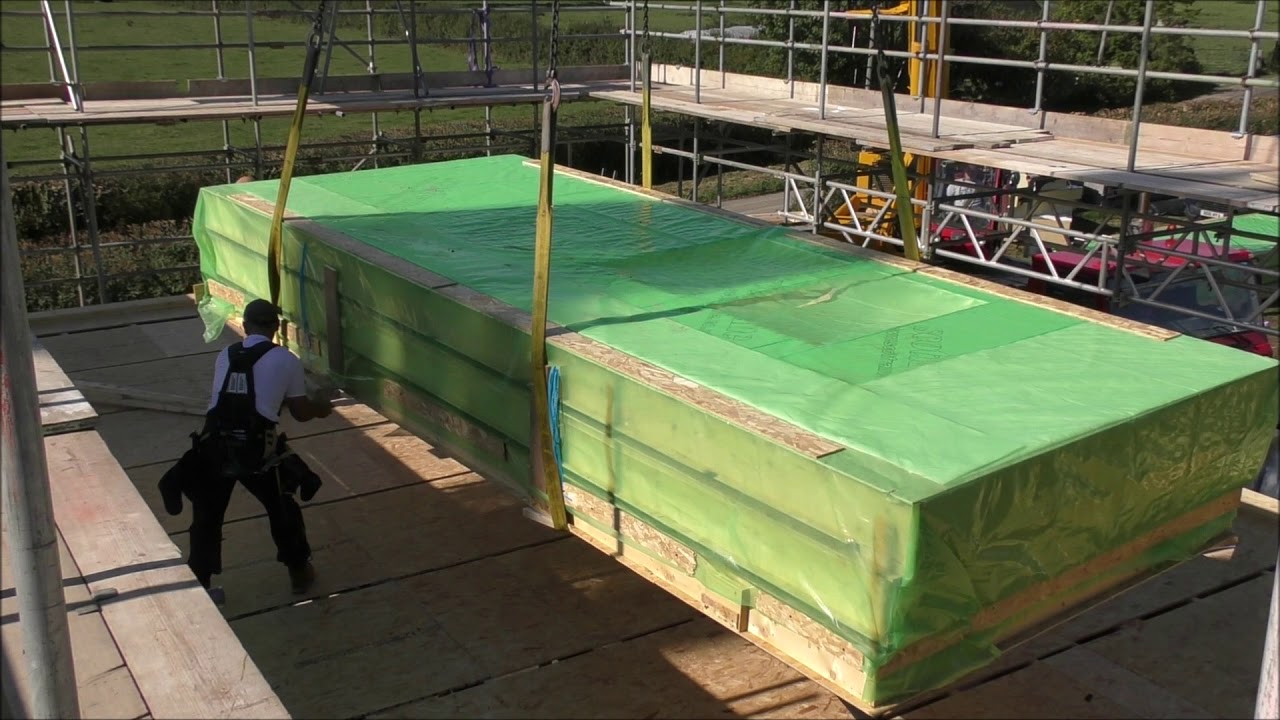 Building a Scotframe timber framed house. Part 1. - YouTube