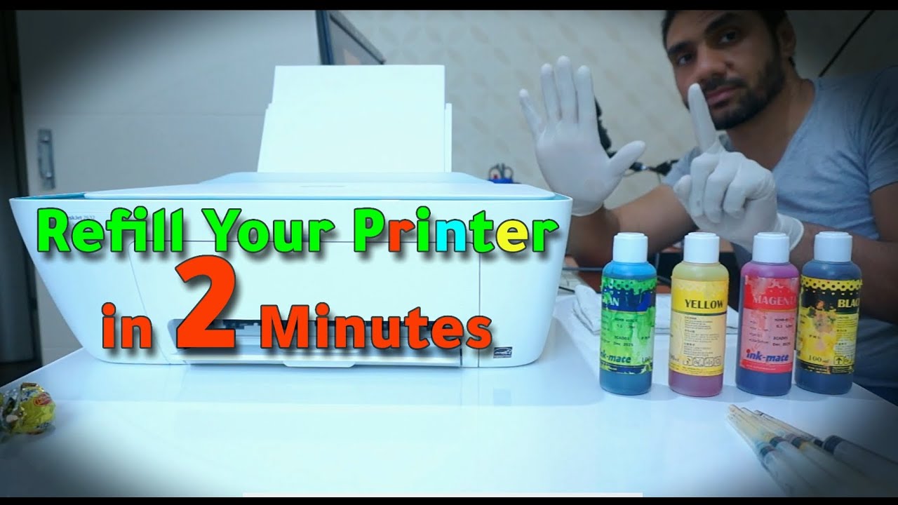 Refill Your Printer Colors in 2 Minutes! | Easy DIY Ink Refill for ...