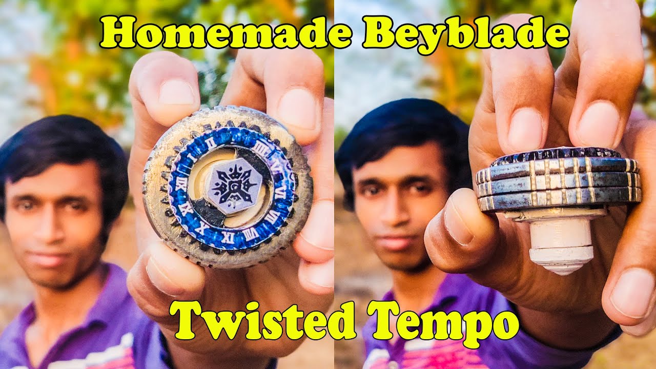 Beyblade Twisted tempo | how to make beyblade | homemade beyblade ...