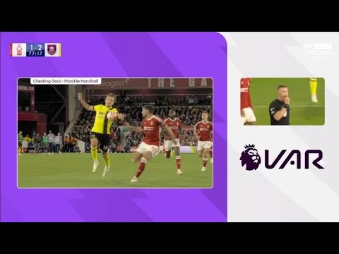 Lyle Foster Goal Disallowed By V.A.R (HQ) - Nottingham Forest Vs Burnley FC - EPL - 18/9/2023 ...