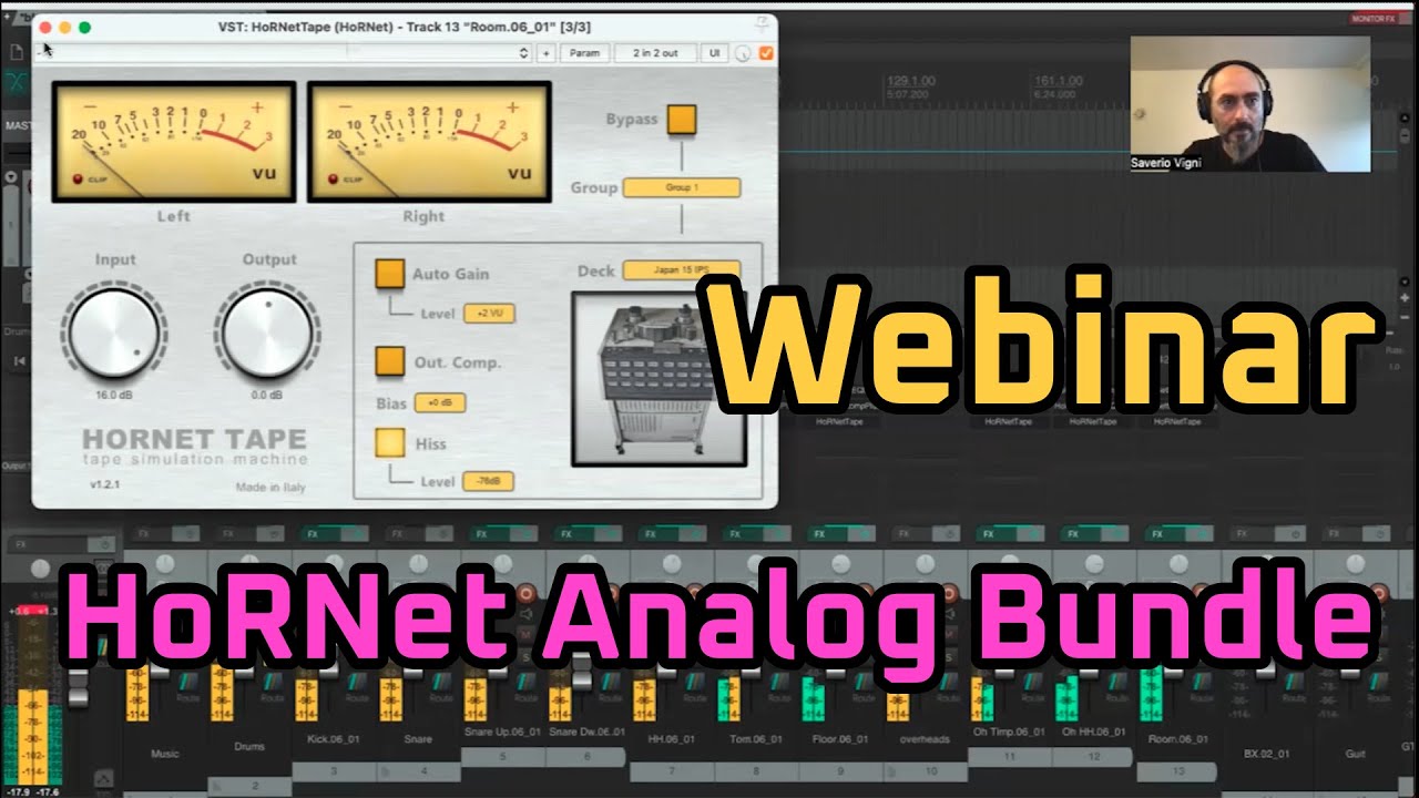 Webinar: Vintage Drum Mixing Techniques with HoRNet Analog Bundle - YouTube