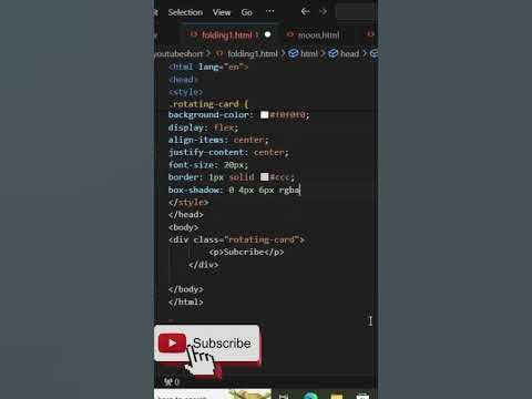 Automatic Folding | HTML CSS #shorts - YouTube