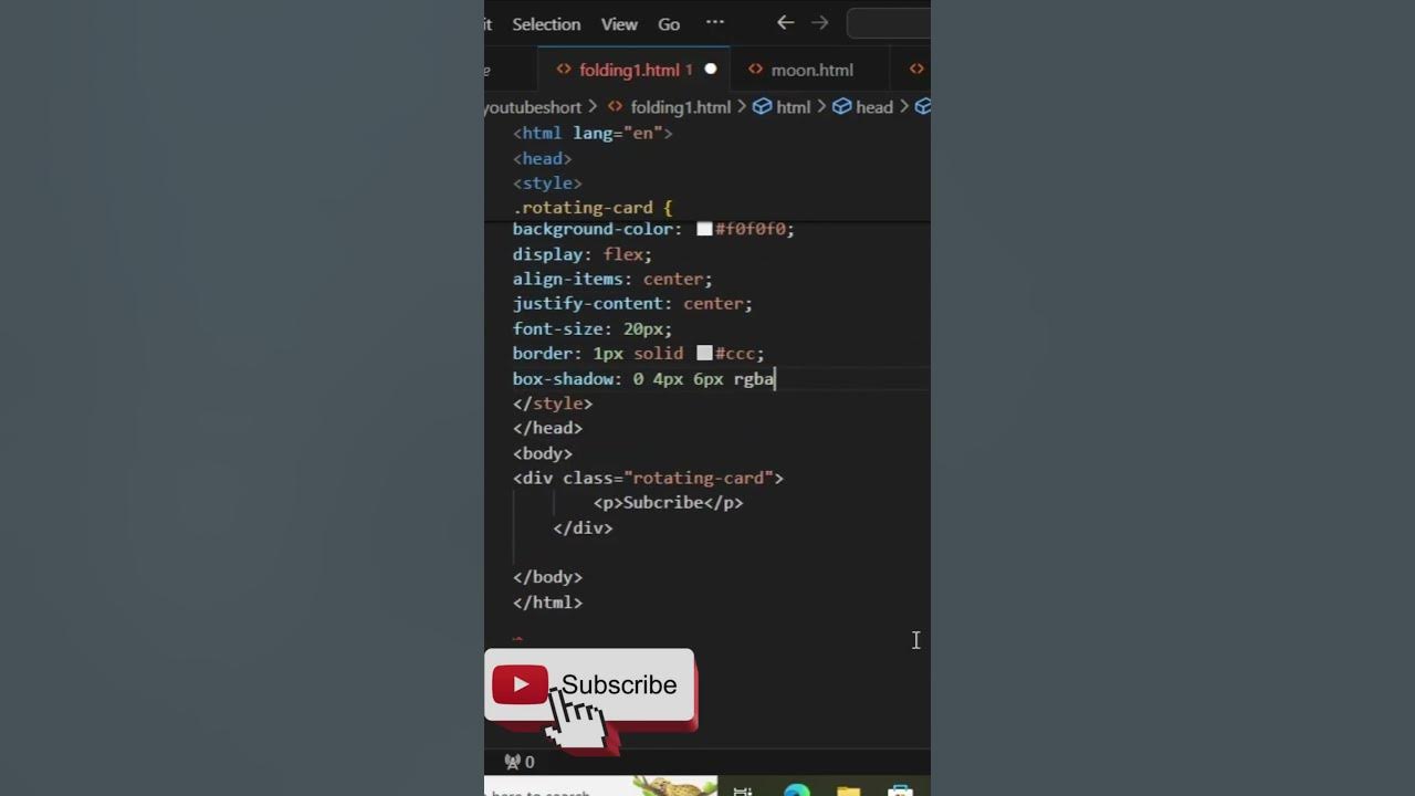 Automatic Folding | HTML CSS #shorts - YouTube