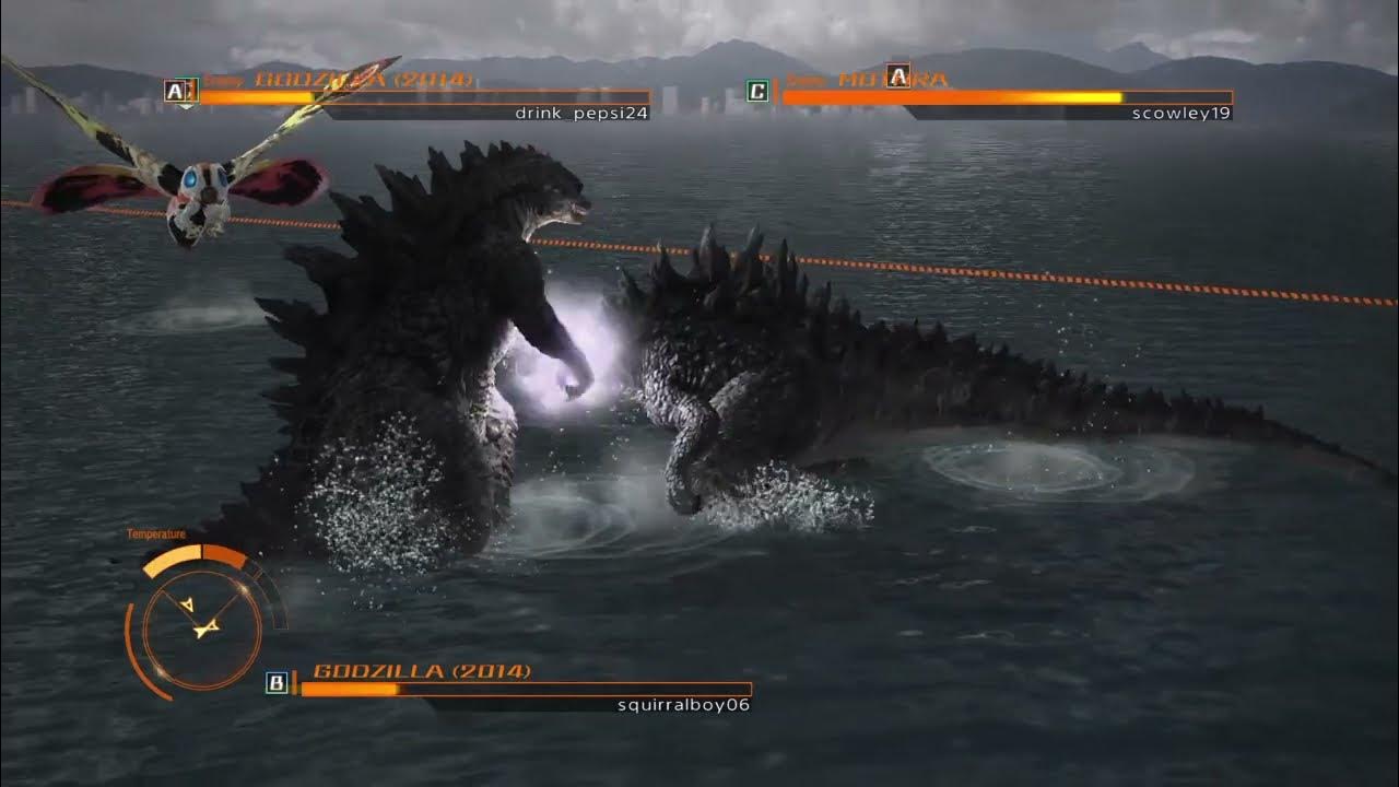 GODZILLA PS4 - Godzilla (2014) vs Godzilla (2014) vs Mothra - YouTube