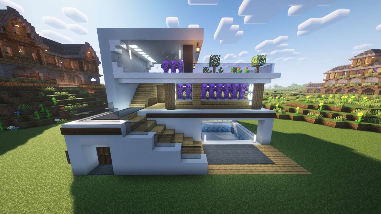 Minecraft Ultimate Modern Base Tutorial⚒️ - YouTube