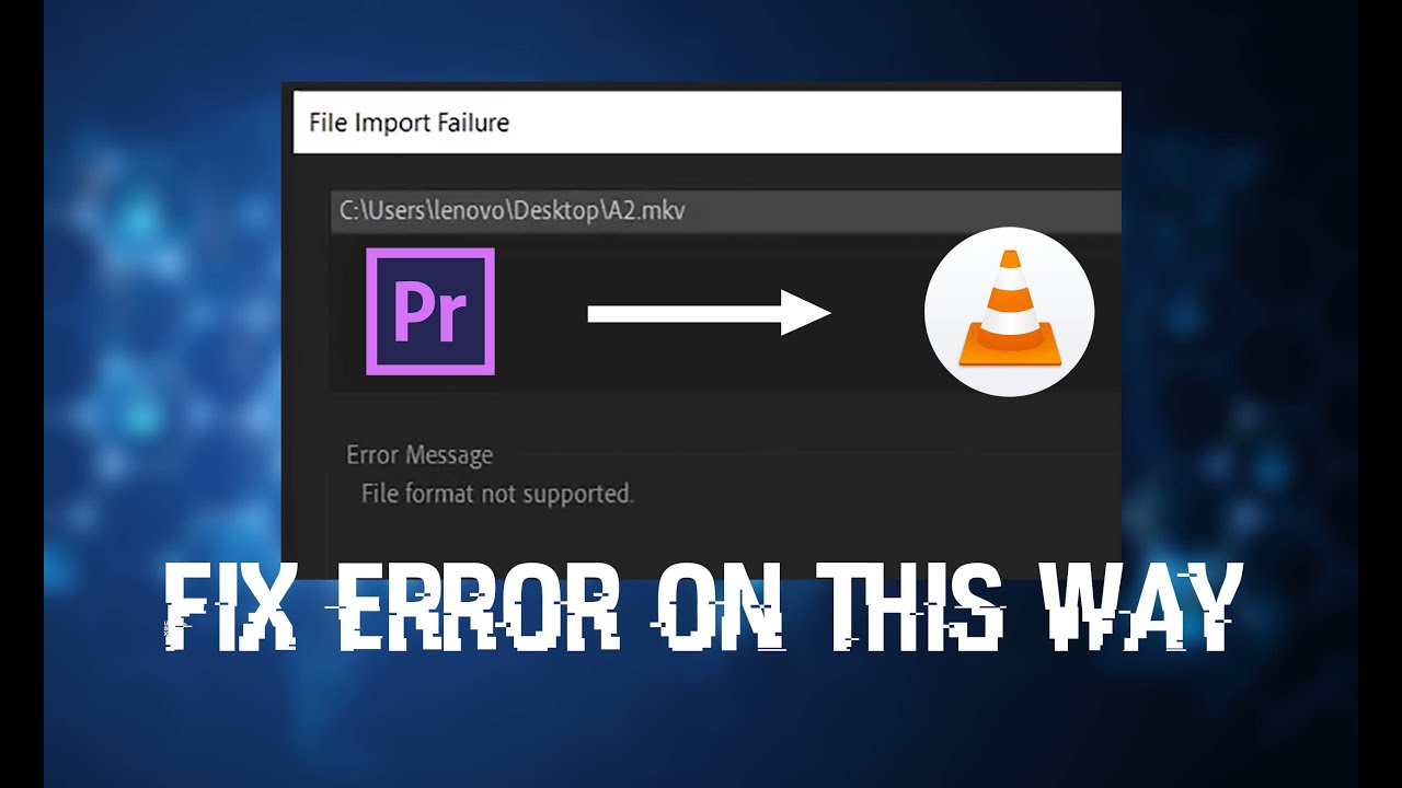 Premiere Pro File Format Not Supported Easy Fix On VLC Player Tik Tik Premiere Pro File Format Not Supported Easy Fix On VLC Player Tik Tik