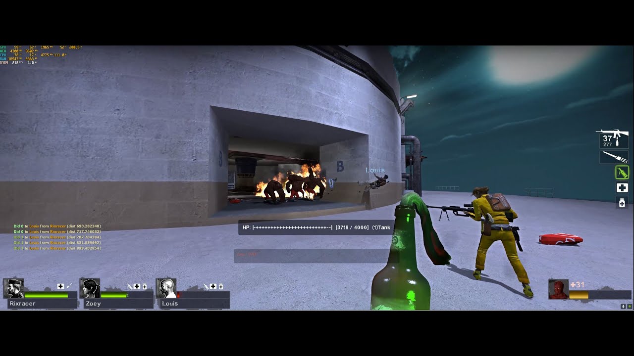 Left 4 Dead 2 1 6 tank Mod feat Jimbo , RixRacer & Mighty - YouTube
