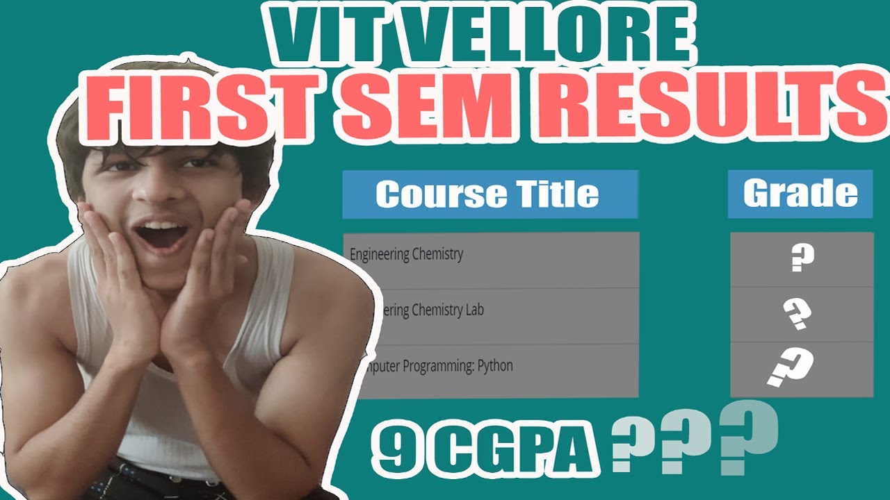 VIT FIRST SEM RESULTS OUT (LIVE REACTION) | VIT VELLORE - YouTube