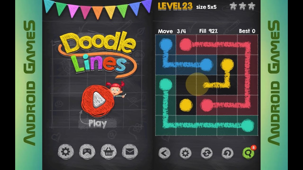 Doodle Lines Preview HD 720p - YouTube