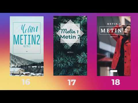 İnstagram Şık Hikaye Tasarımları
