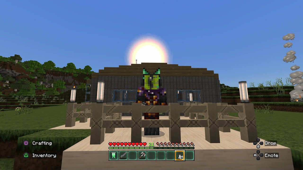 Minecraft SCI FI DAY 2 ARE FIRST BUILD - YouTube