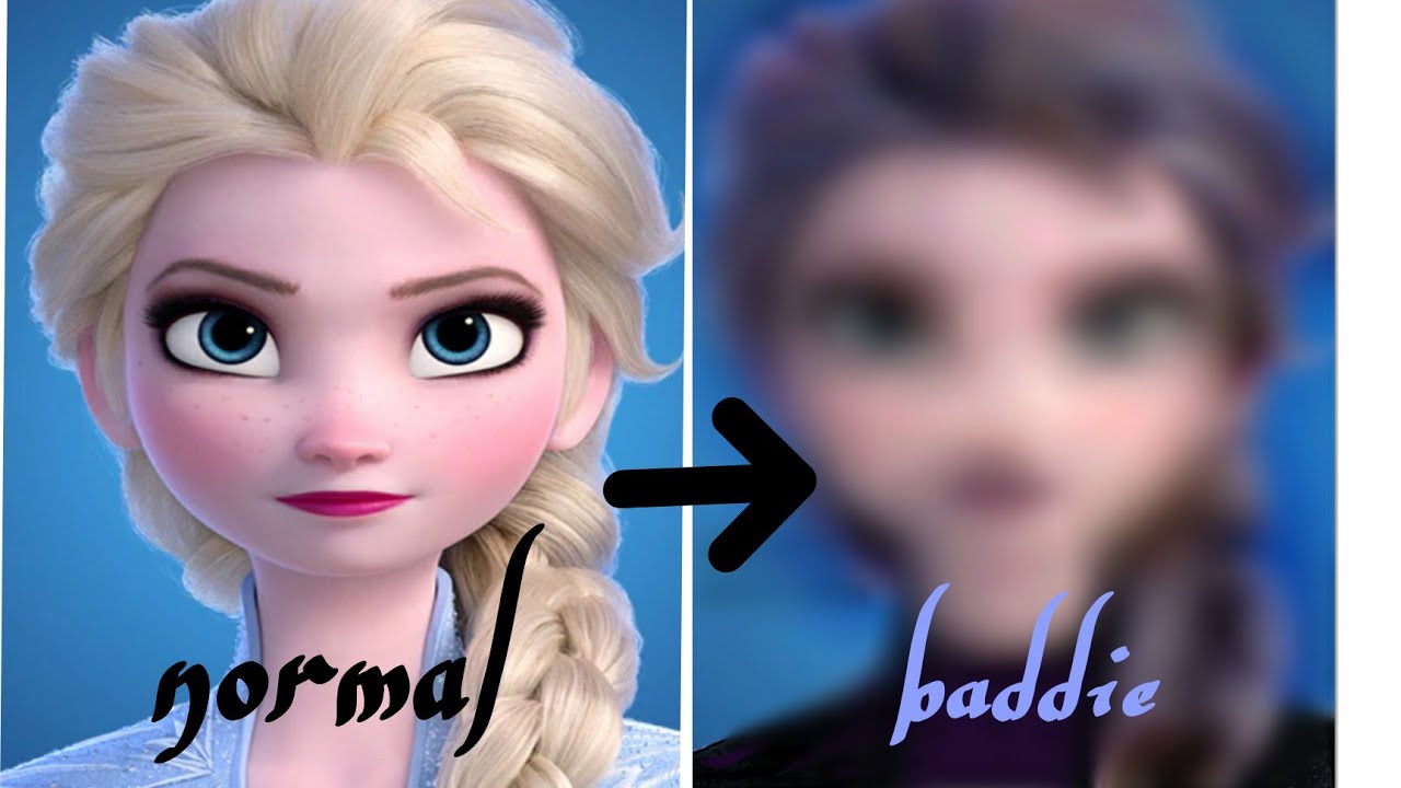 TURNING ELSA INTO A BADDIE | pretty pink cutie - YouTube