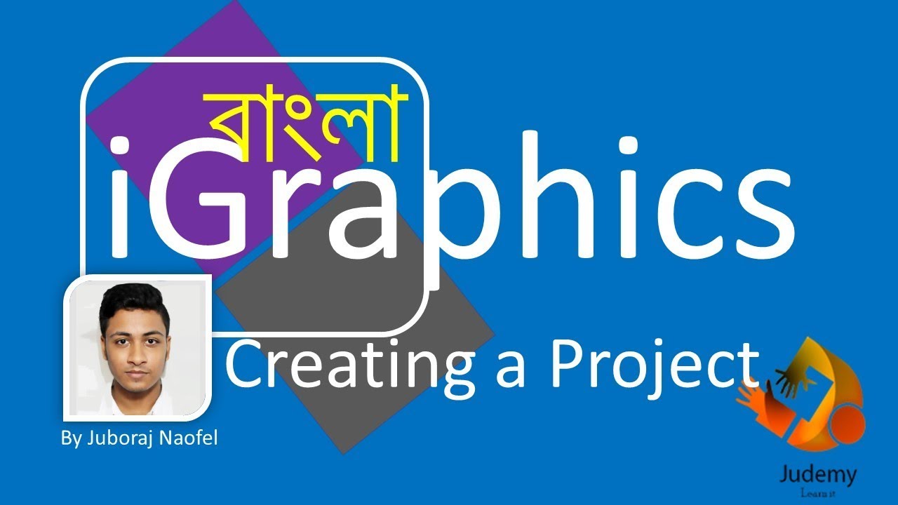 iGraphics - Creating a project - Judemy Bangla - YouTube