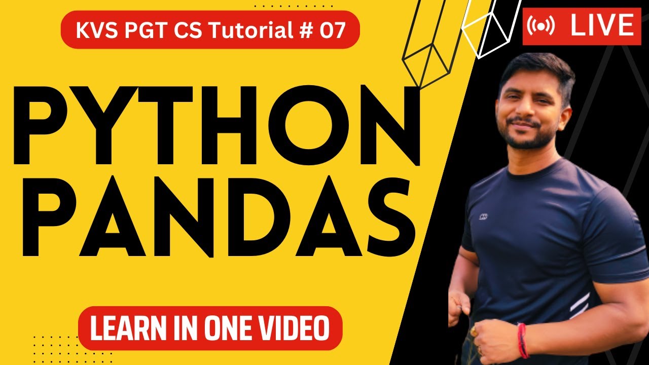 Kvs Pgt Cs Day 07 Python Pandas Series Dataframe Object Youtube 