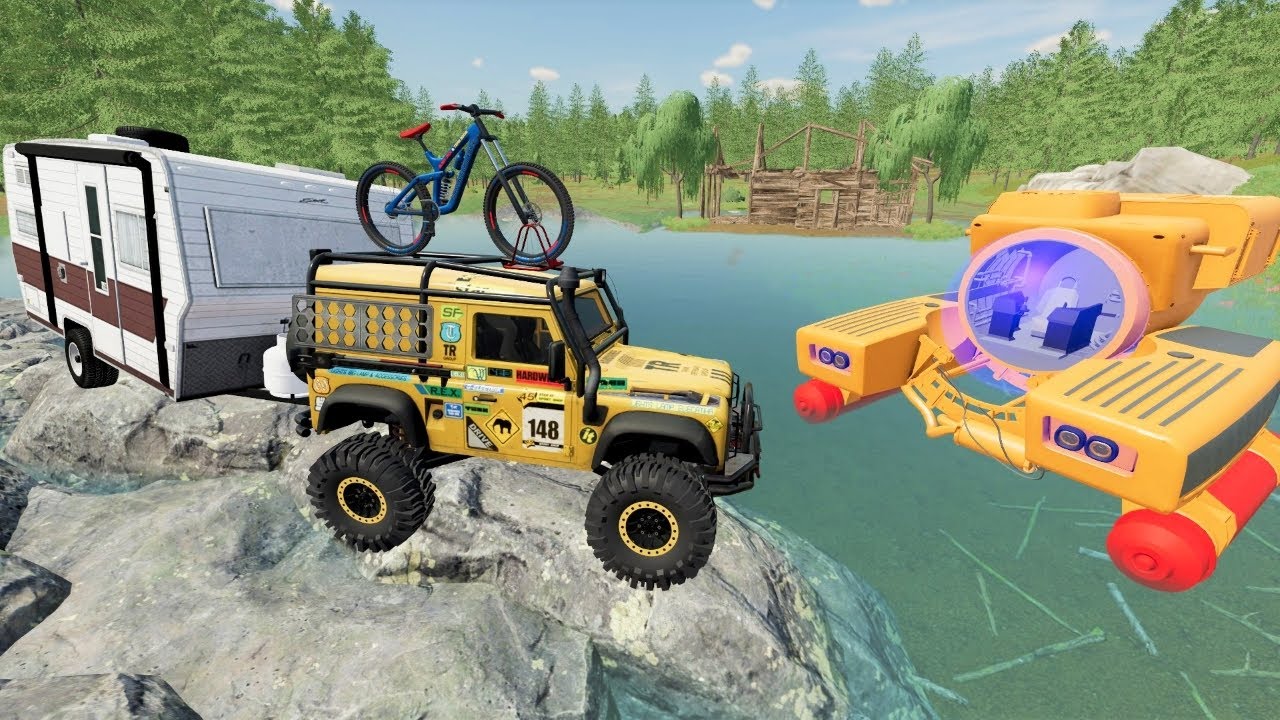 Using Submarine to find Secret Underwater House | Farming Simulator 22 ...