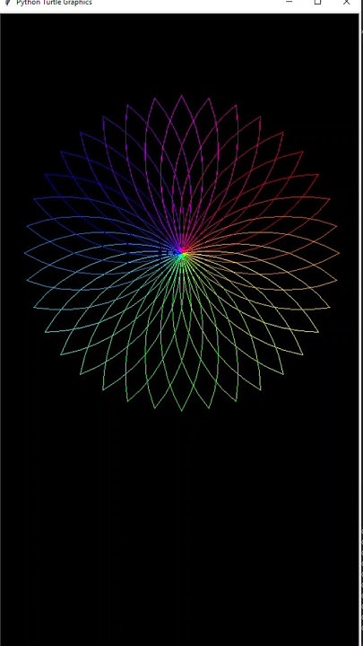 Create Stunning petal Graphics with Python Turtle! 🐢🎨 #python #programming - YouTube