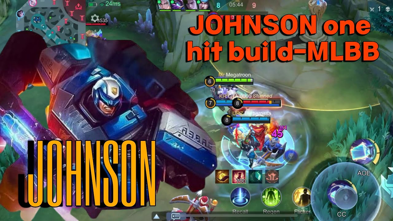 JOHNSON one hit build MLBB #MobileLegends #MLBB #MobileLegendsBangBang ...